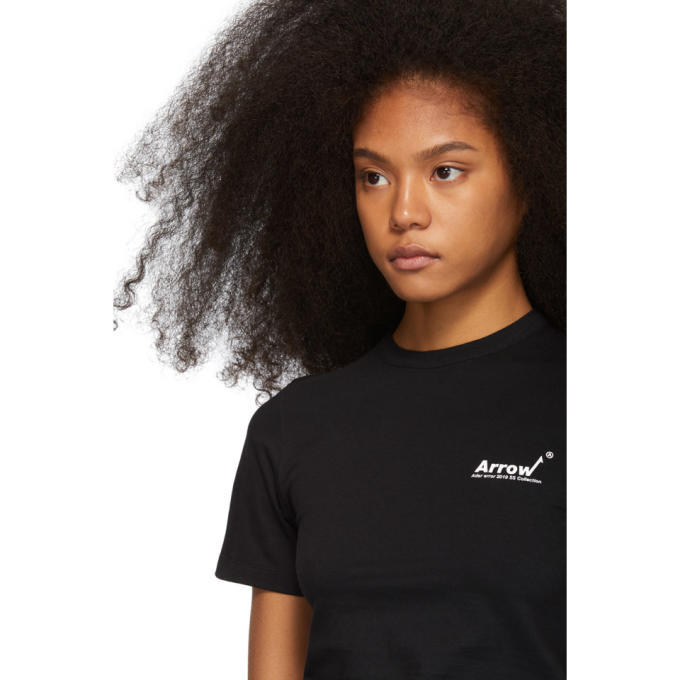 ADER error Black Tight Arrow T-Shirt ADER error