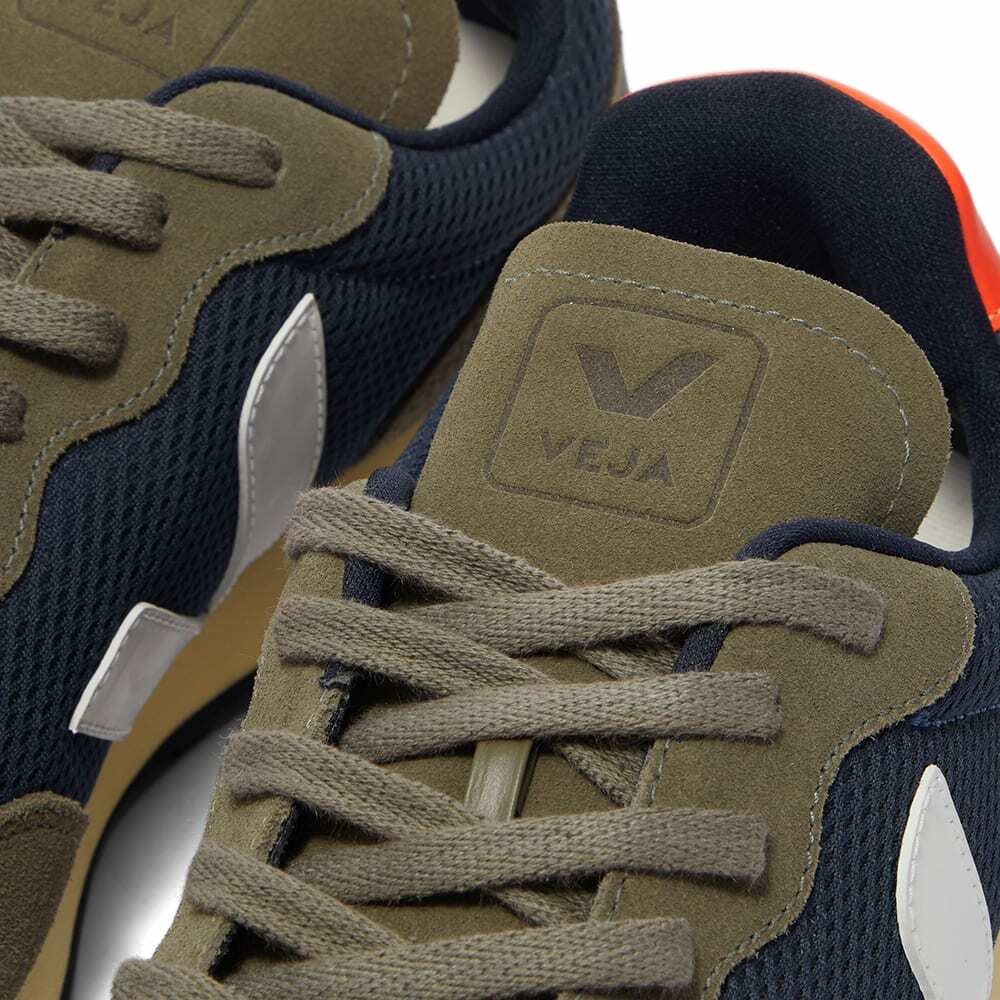 Veja Men's Rio Branco Vintage Runner Sneakers in Navy/White/Orange VEJA