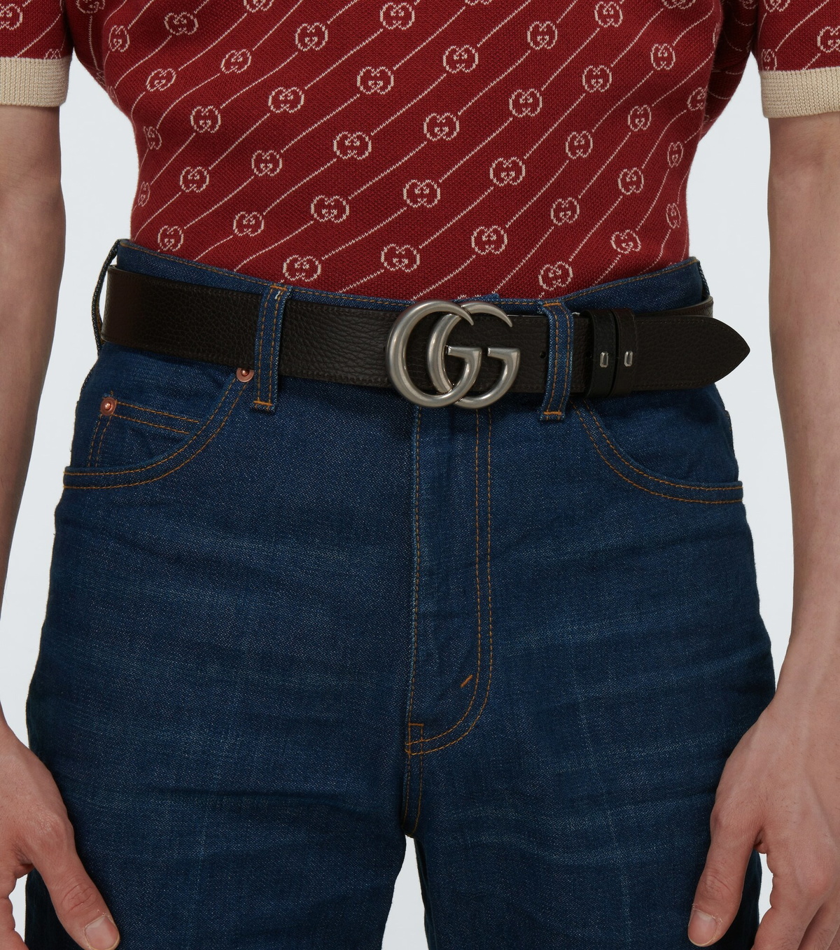 Gucci - GG Marmont leather belt Gucci