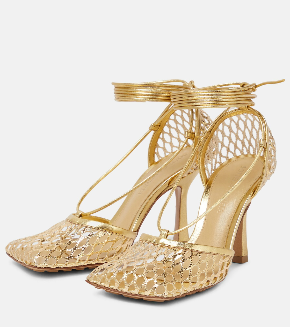 Bottega Veneta - Stretch leather-trimmed pumps Bottega Veneta