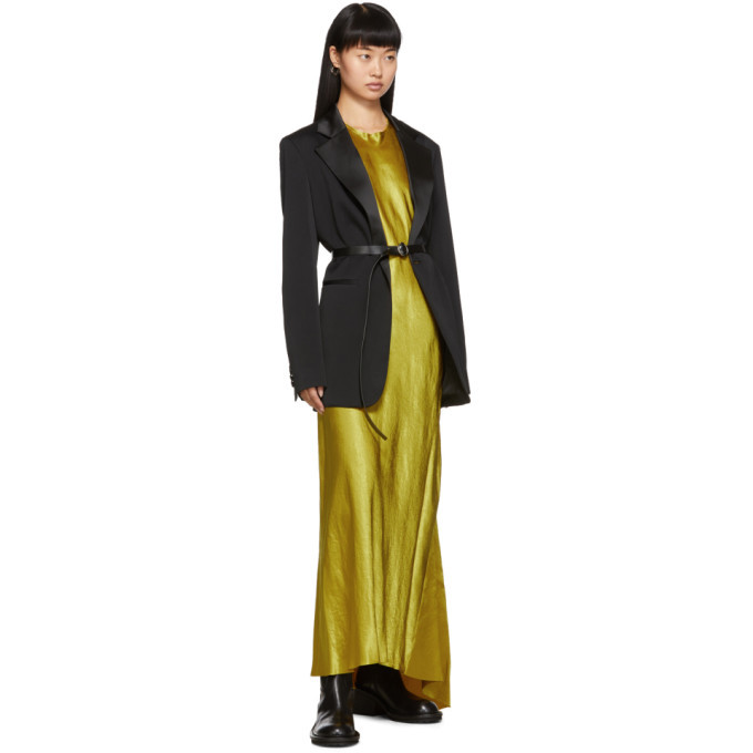 Ann Demeulemeester Yellow Keyhole Dress Ann Demeulemeester