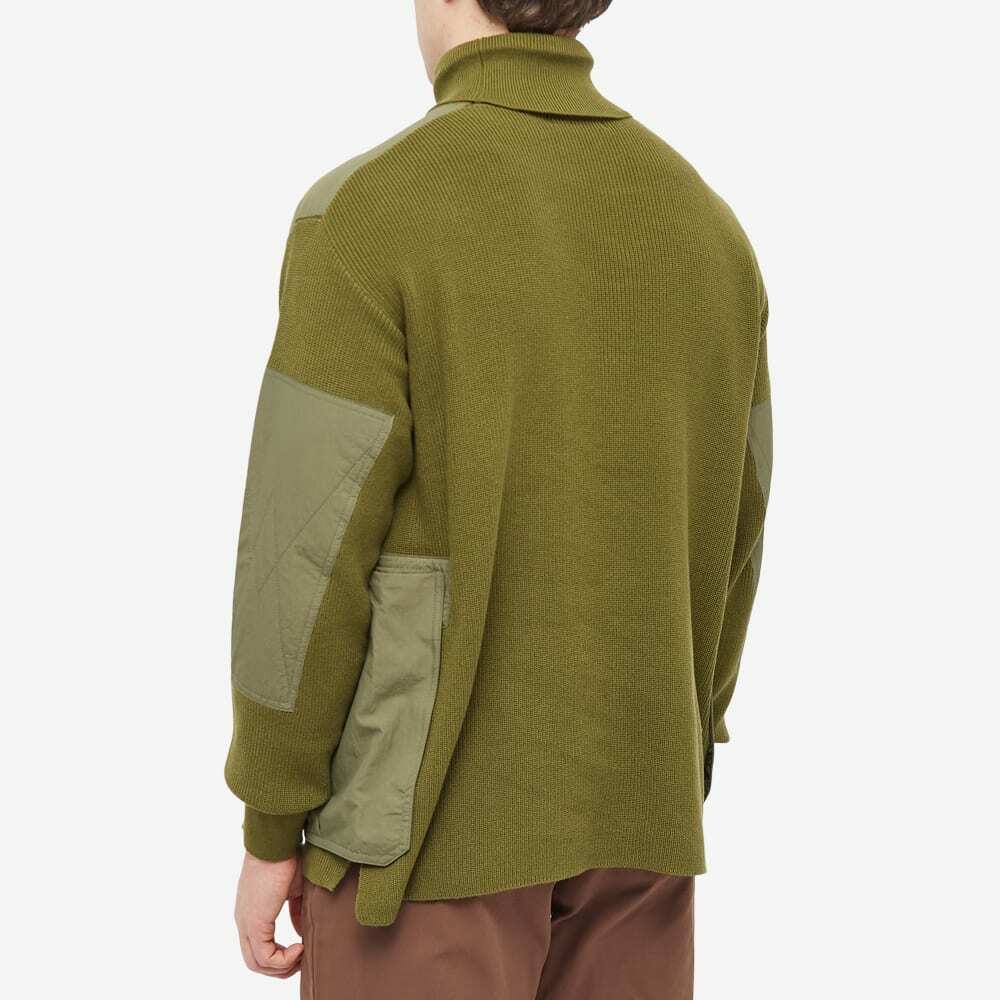 Norbit by Hiroshi Nozawa Men's Cordura Knit Turtle Neck Sweat in Olive ...