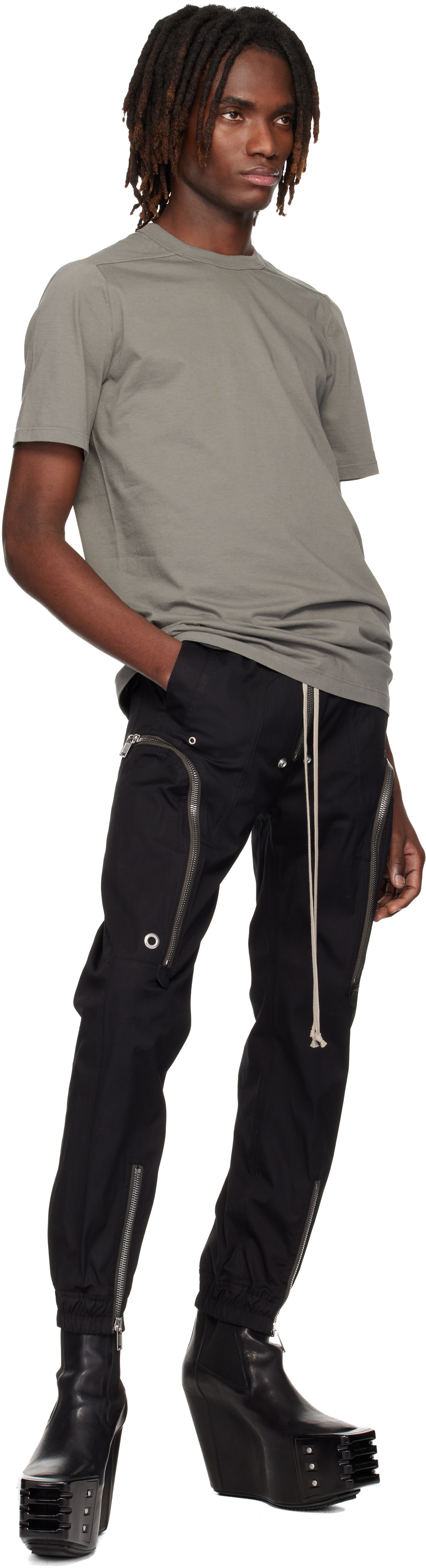 Rick Owens Gray Temple Level T-shirt Rick Owens