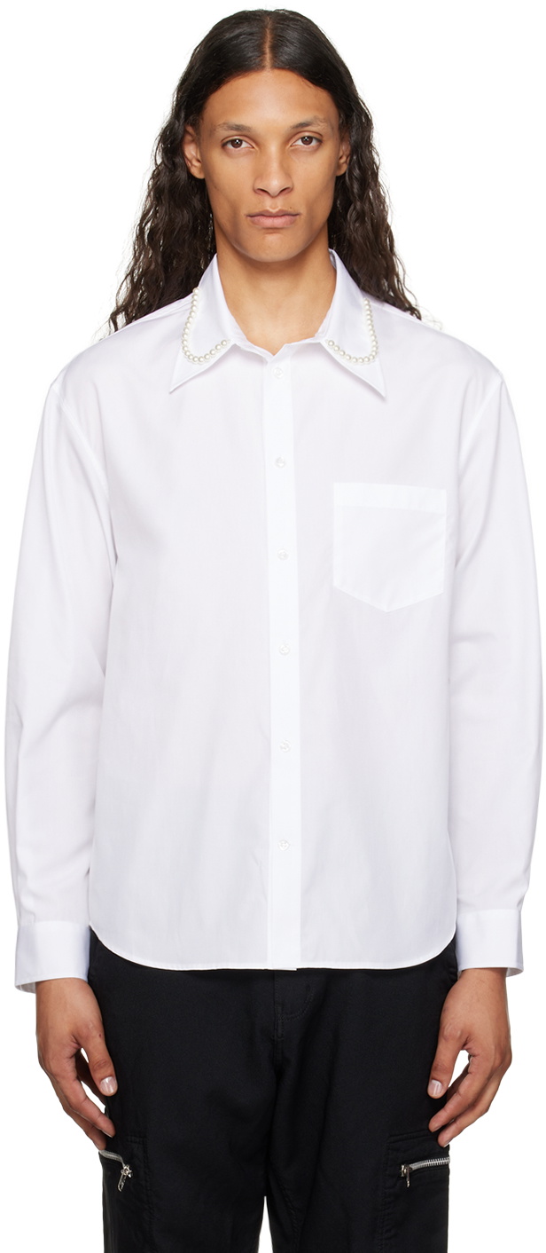 Simone Rocha White Pearl Shirt Simone Rocha