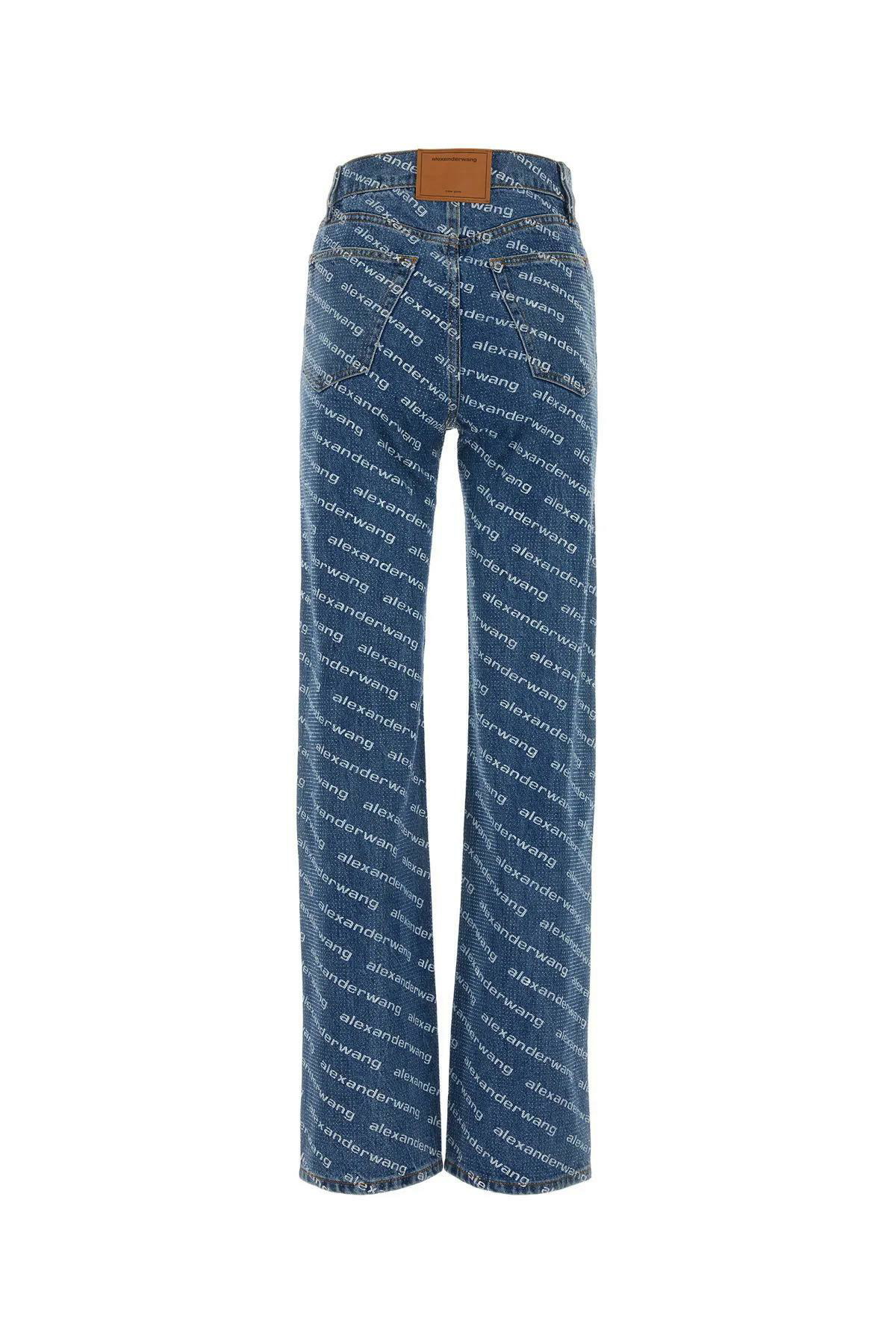 Alexander Wang Printed Denim Jeans Alexander Wang