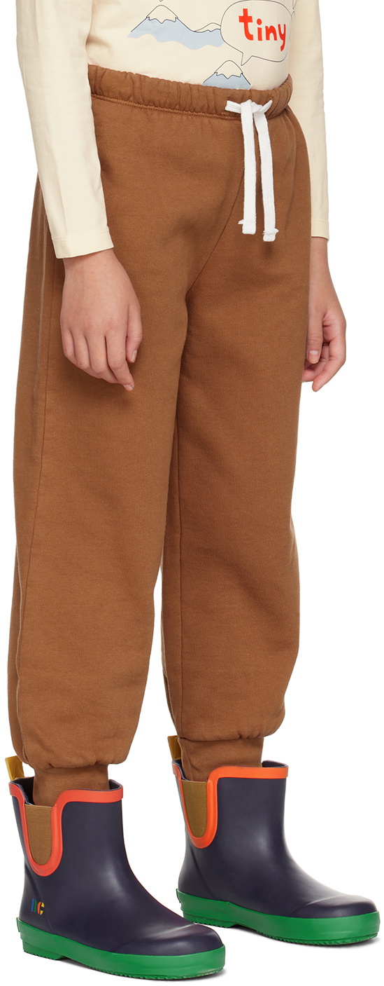 TINYCOTTONS Kids Brown 'Tiny' Sweatpants TINYCOTTONS