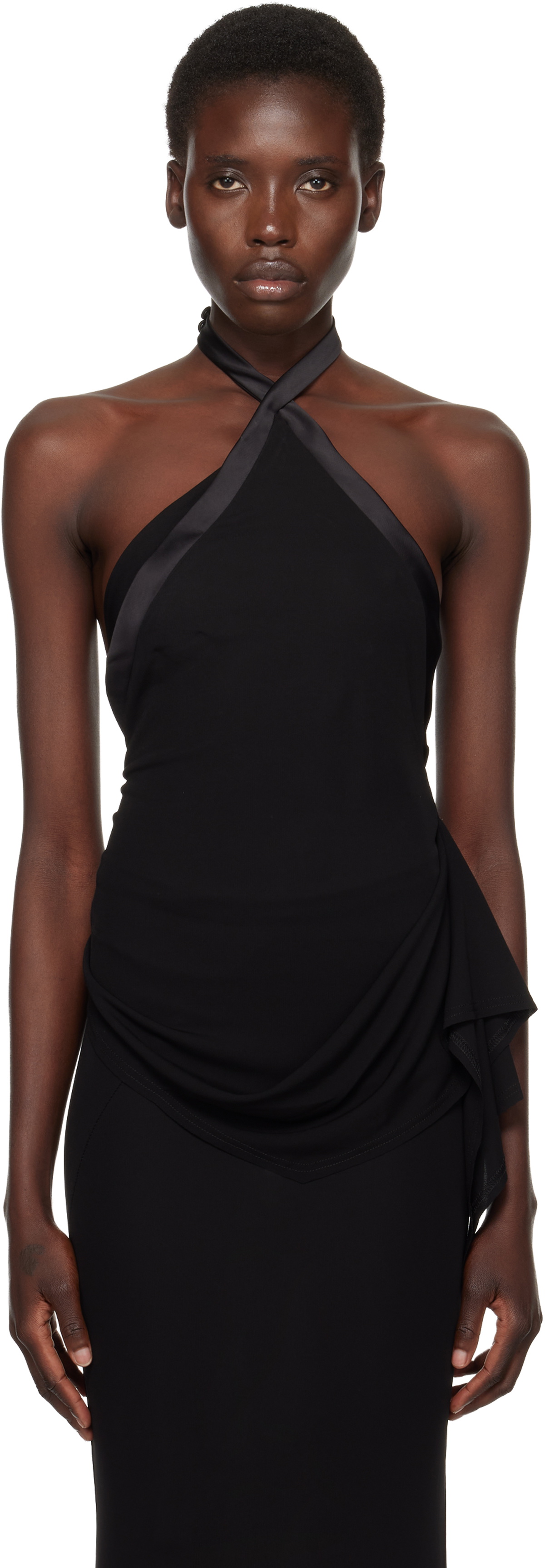 AARON ESH Black Halter Top Aaron Esh