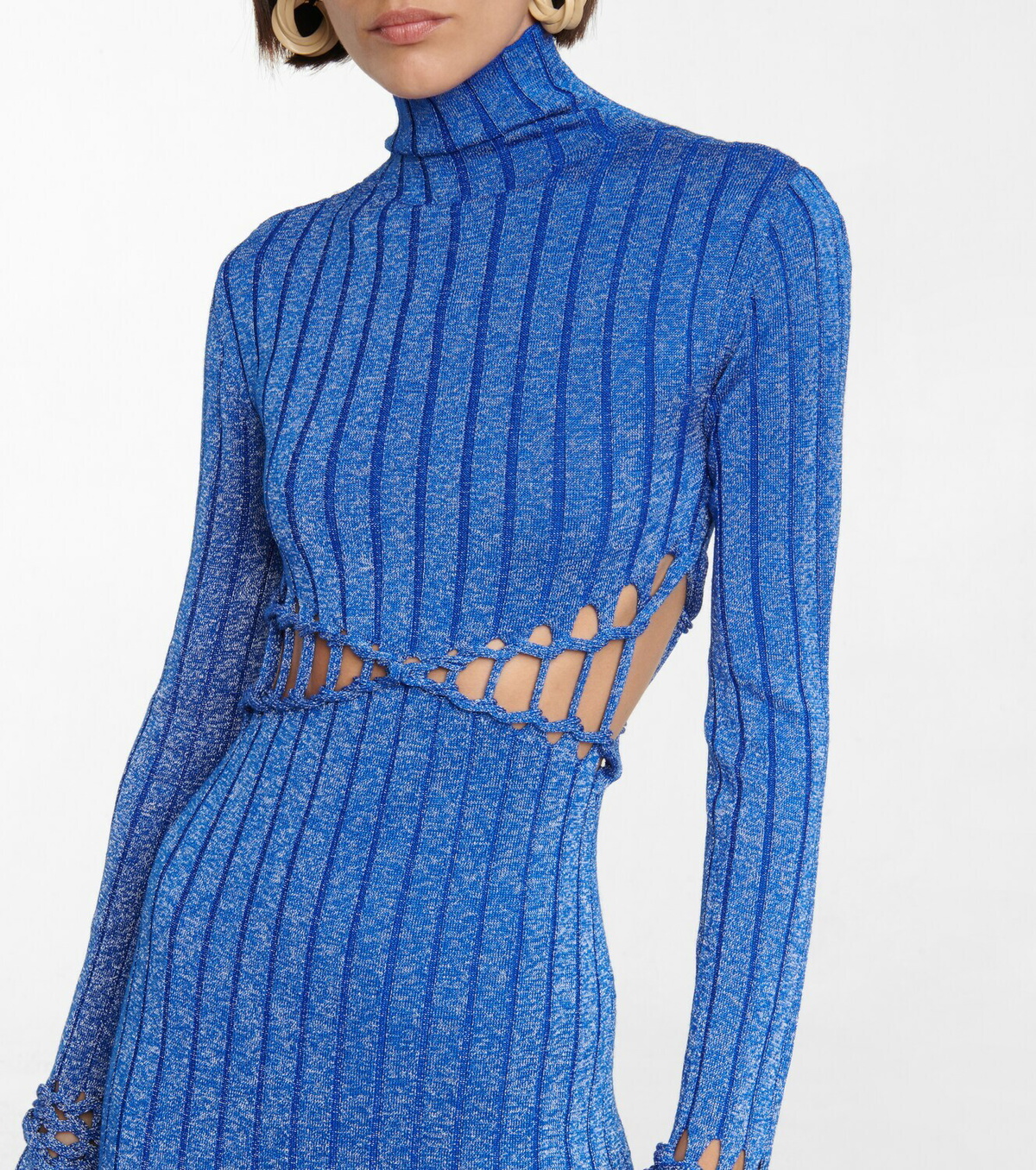 Dion Lee - X Braid ribbed-knit midi dress Dion Lee