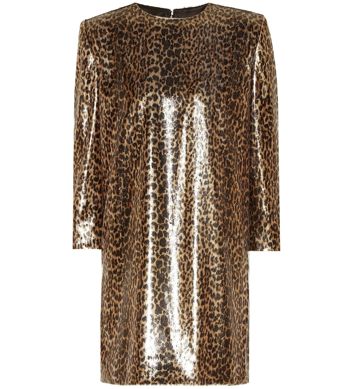 Saint Laurent Leopard Print Minidress Saint Laurent