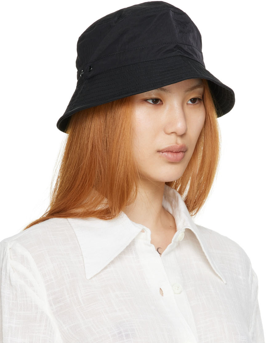 Our Legacy Black Nylon Bucket Hat Our Legacy