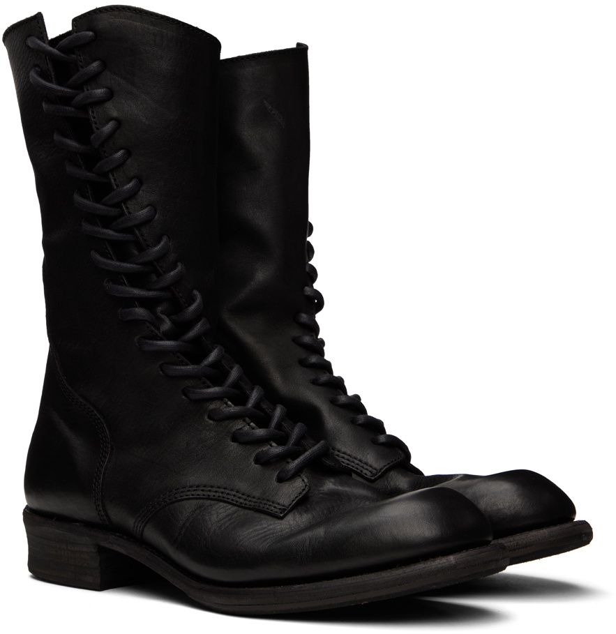 Julius Black Twisted Boots Julius