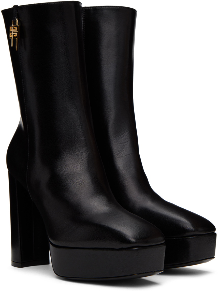 Givenchy Black G Lock Platform Boots Givenchy