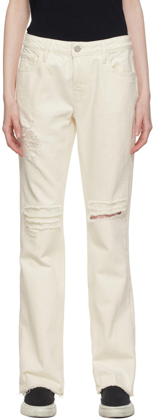 Frame Off-White 'The Low Boot' Jeans Frame Denim