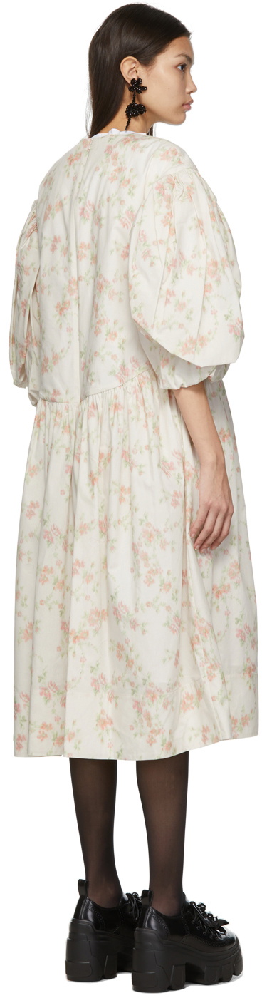 Simone Rocha Pink Signature Sleeve Smock Dress Simone Rocha