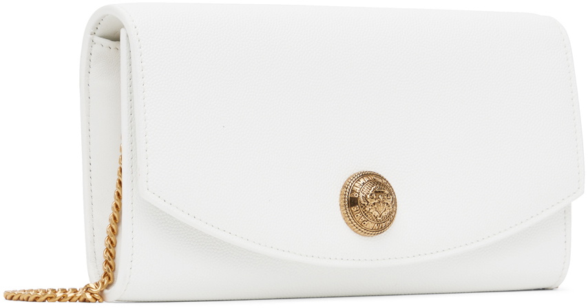 Balmain White Emblème Bag Balmain