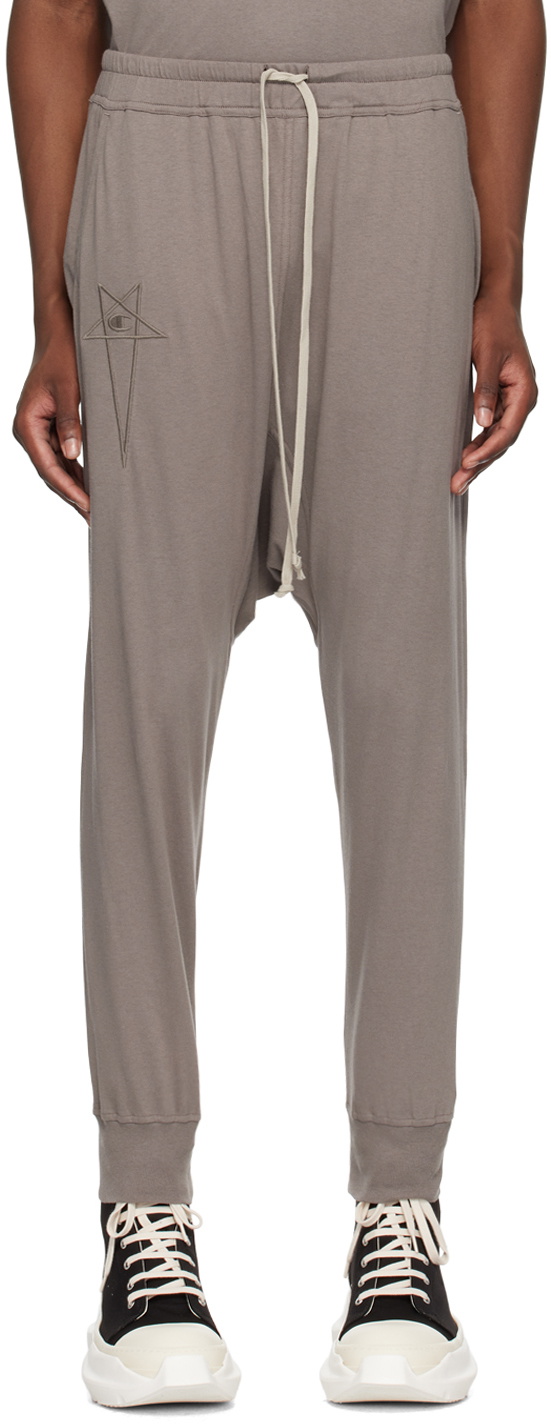 Rick Owens Gray Champion Edition Sweatpants Rick Owens