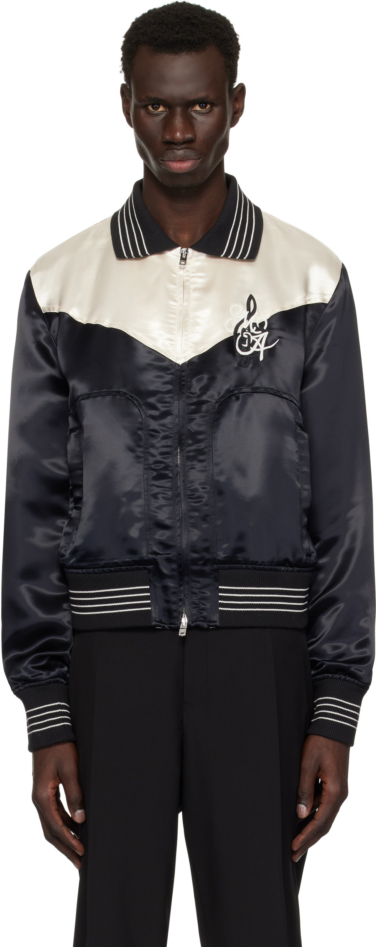 AMIRI Black & White 'MA' Music Note Jacket Amiri