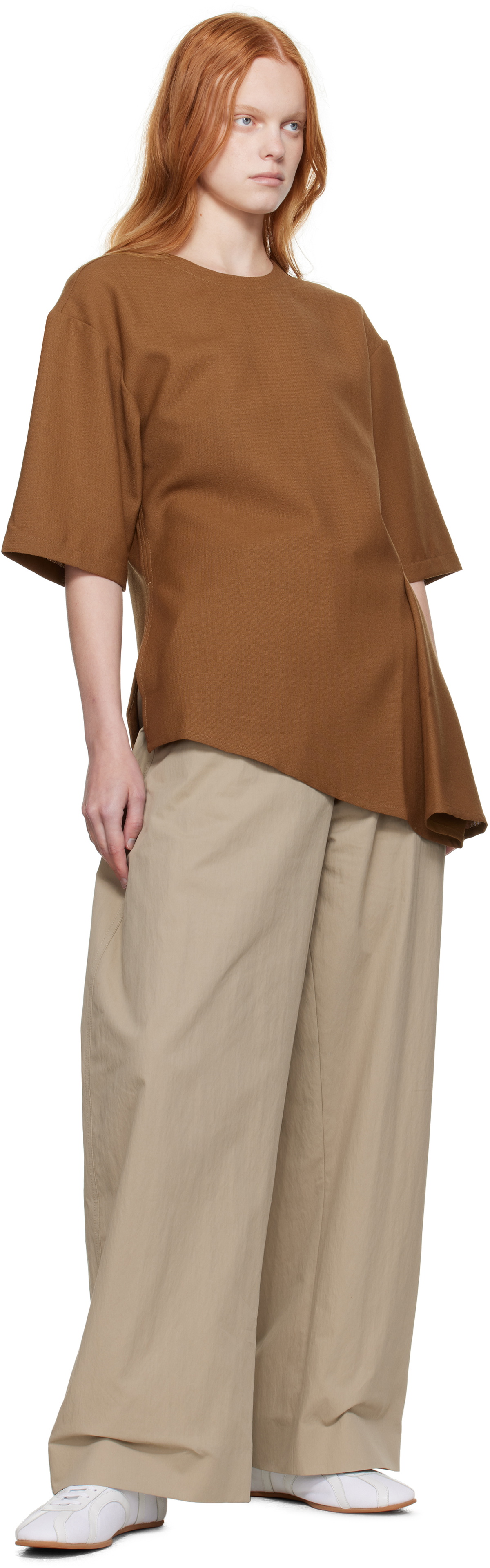 Studio Nicholson Brown Vichy Top Studio Nicholson