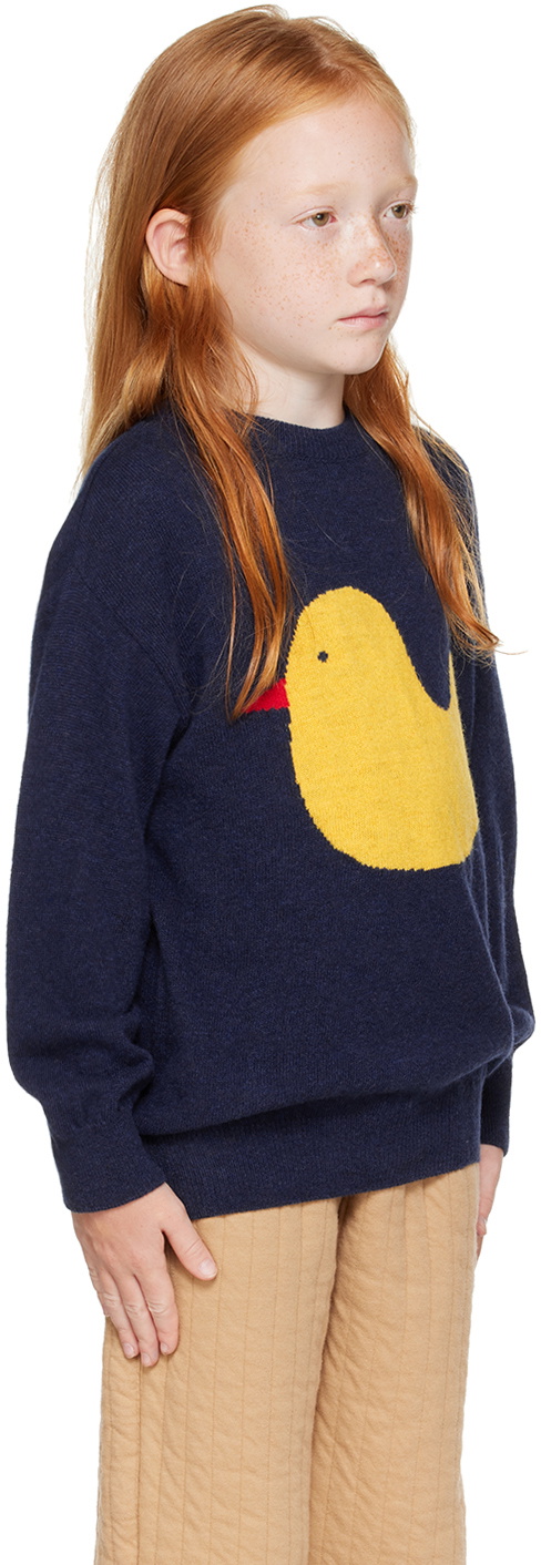 Bobo Choses Kids Navy Rubber Duck Sweater Bobo Choses