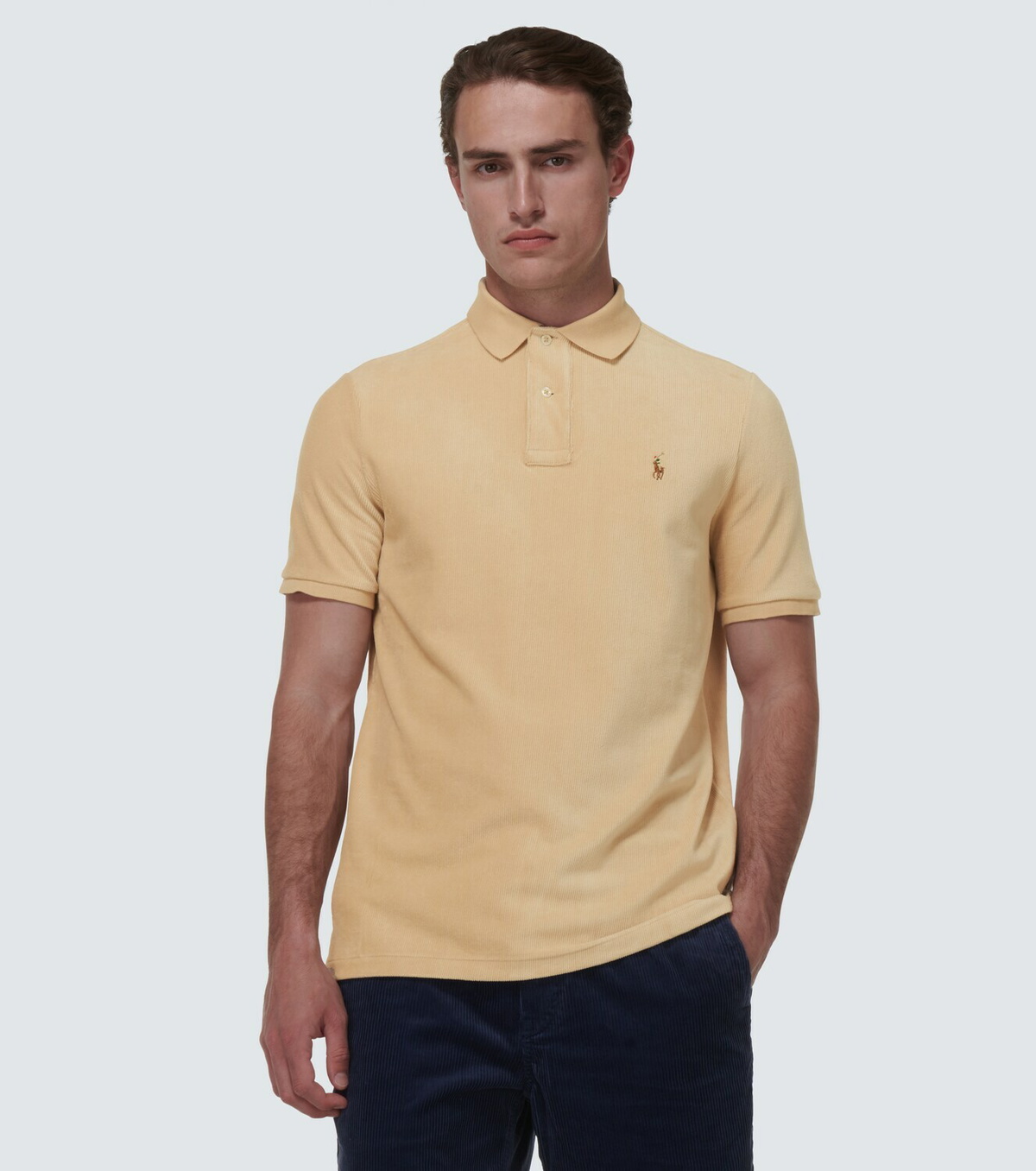 Polo Ralph Lauren Cotton-blend velvet polo shirt Polo Ralph Lauren