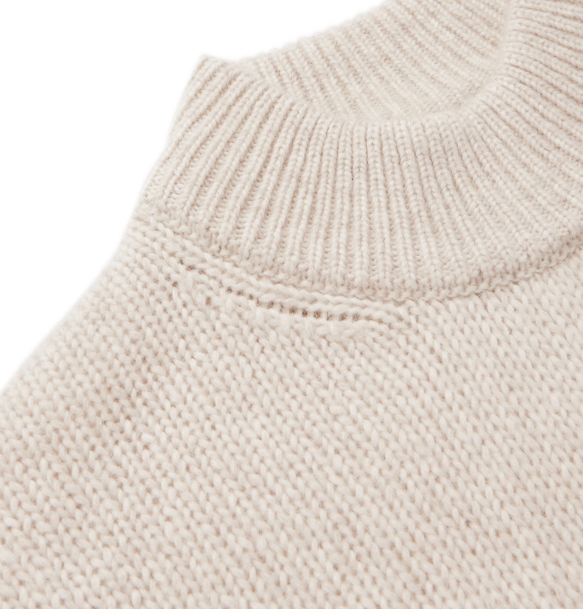 NN07 - Nick Merino Wool-Blend Mock-Neck Sweater - Neutrals NN07