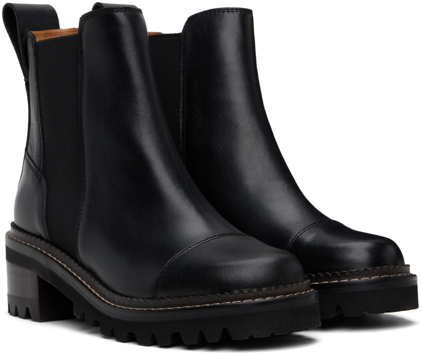 See by Chloé Black Mallory Boots