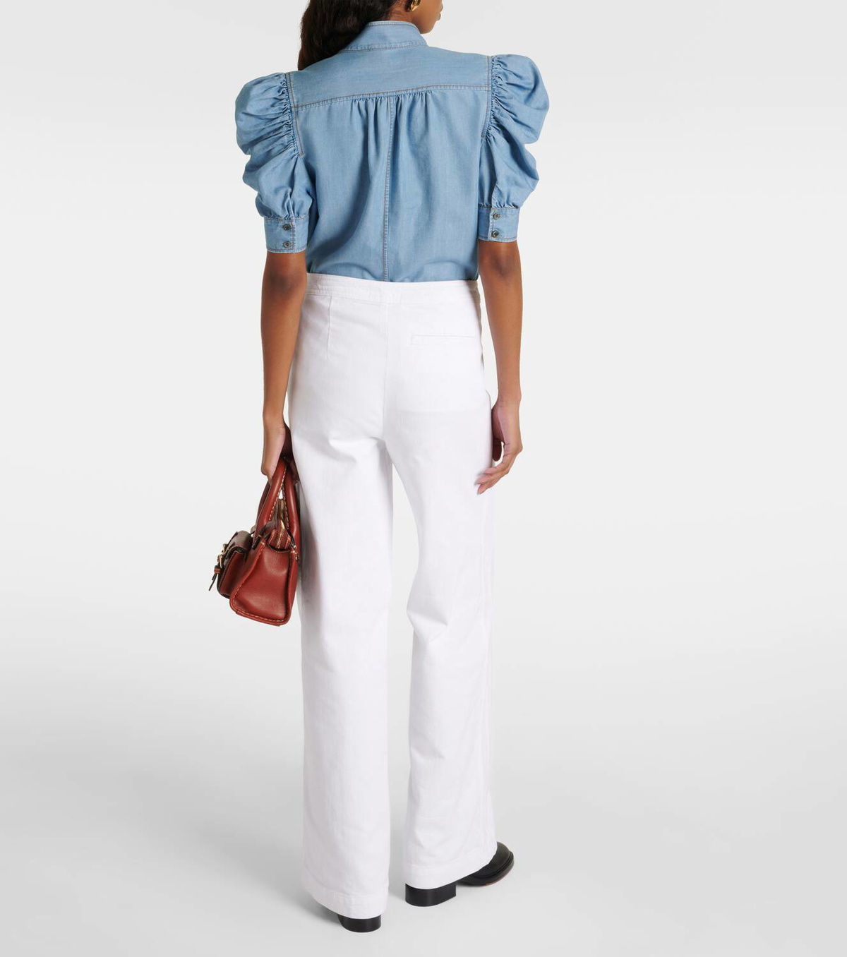 Frame High-rise wide-leg pants Frame Denim