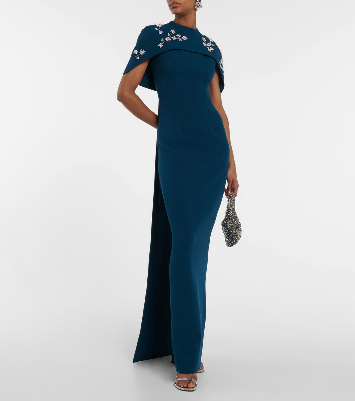 Safiyaa Embellished crêpe gown Safiyaa