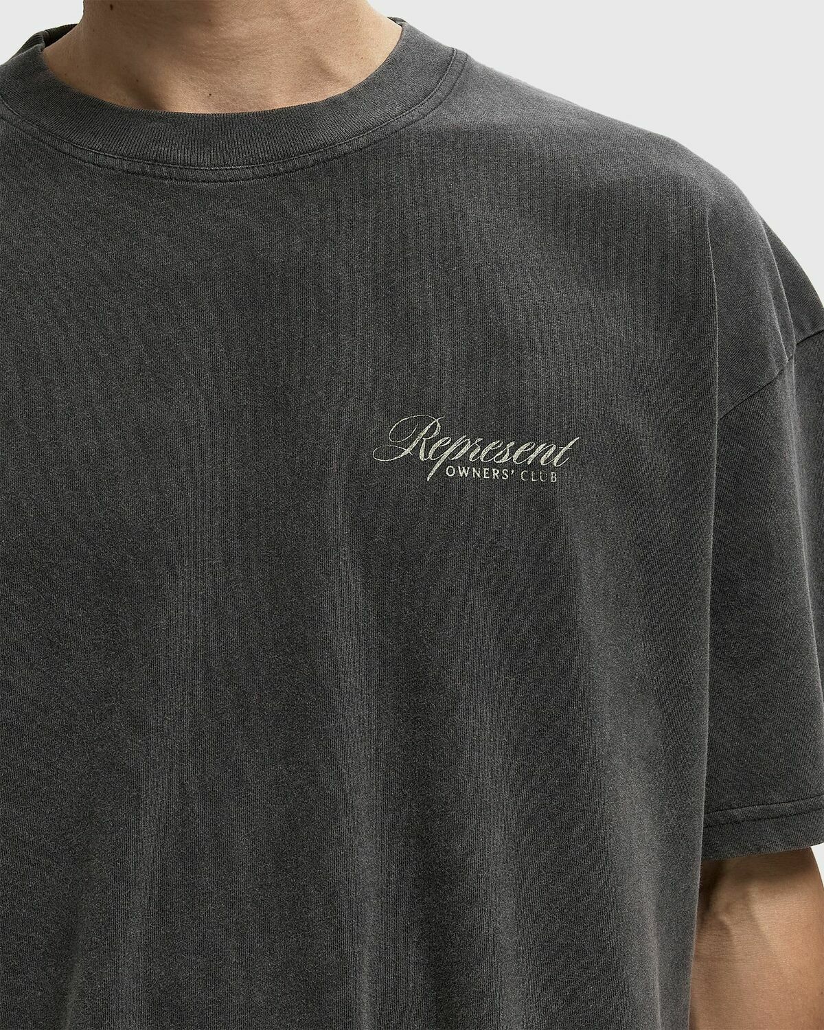 Represent Represent Owners Club Script TEE Grey Mens Shortsleefe Represent