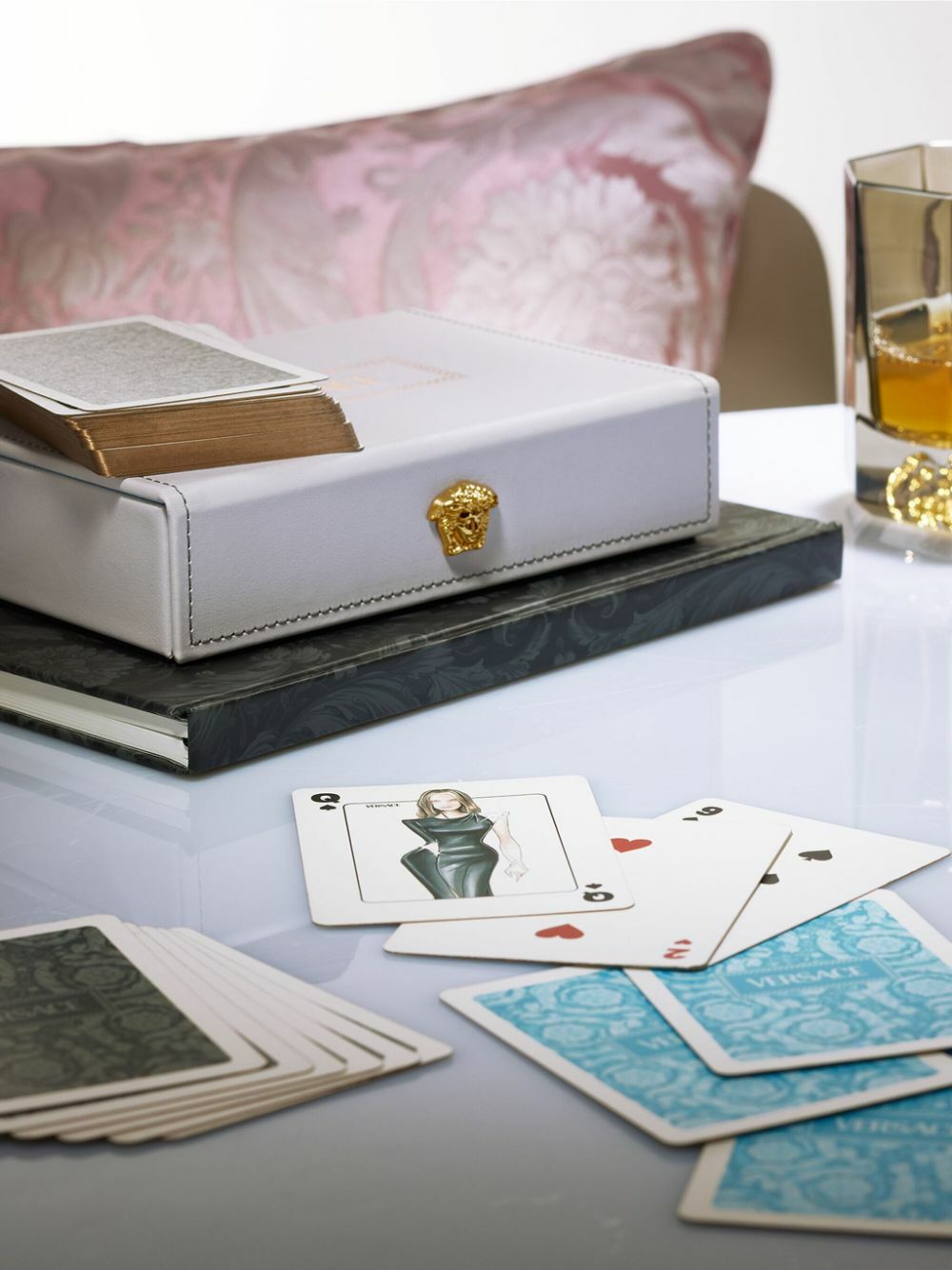Versace Blue Medusa Playing Cards Box Set Versace