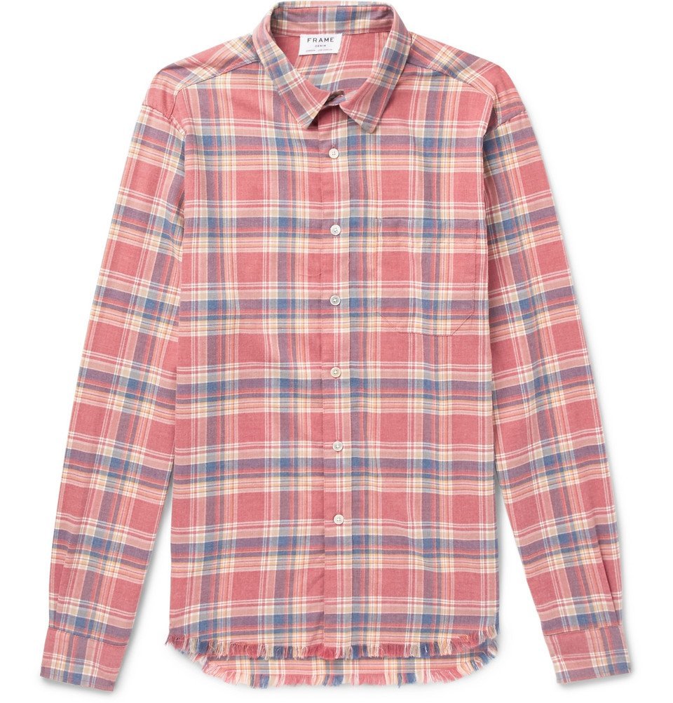 FRAME - Slim-Fit Checked Flannel Shirt - Men - Multi Frame Denim