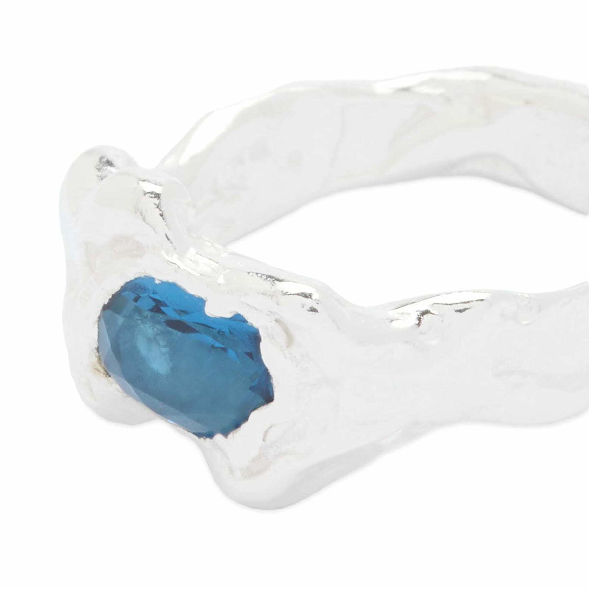 Simuero Women's Ola Ring in Silver/Topaz Simuero