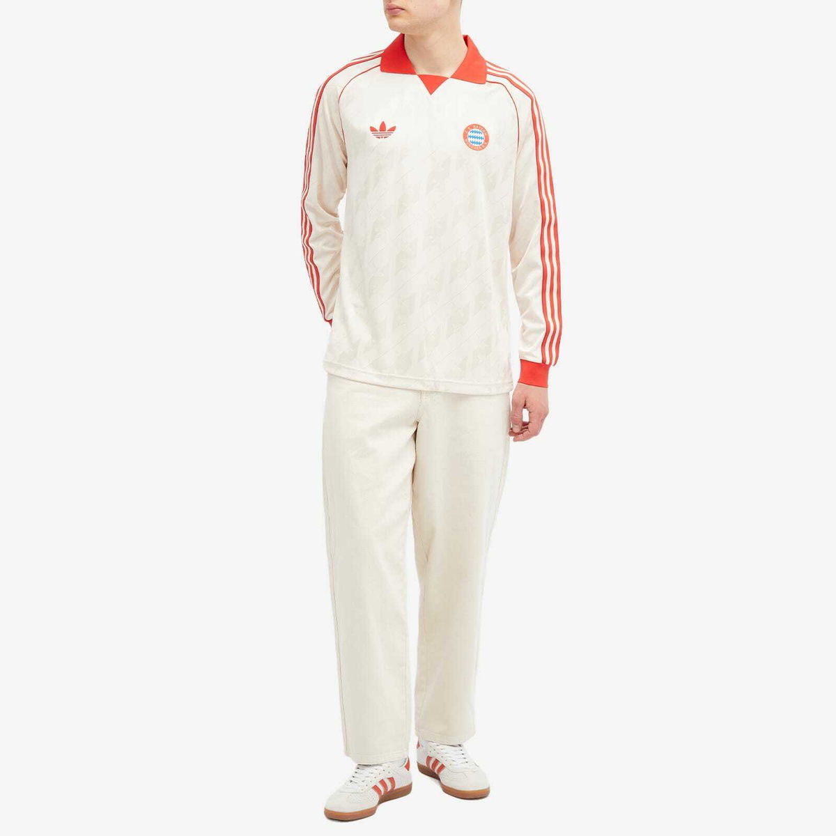 Adidas Men's FCB Long Sleeve Jersey in Linen adidas
