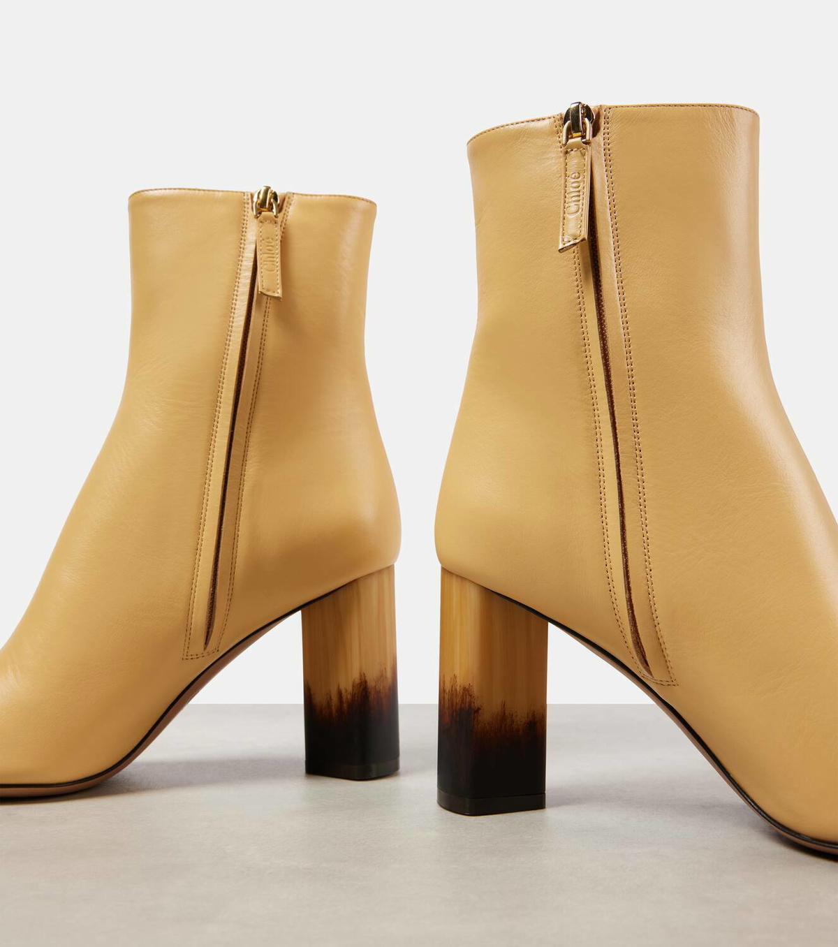 Chloé Georgia leather ankle boots Chloe