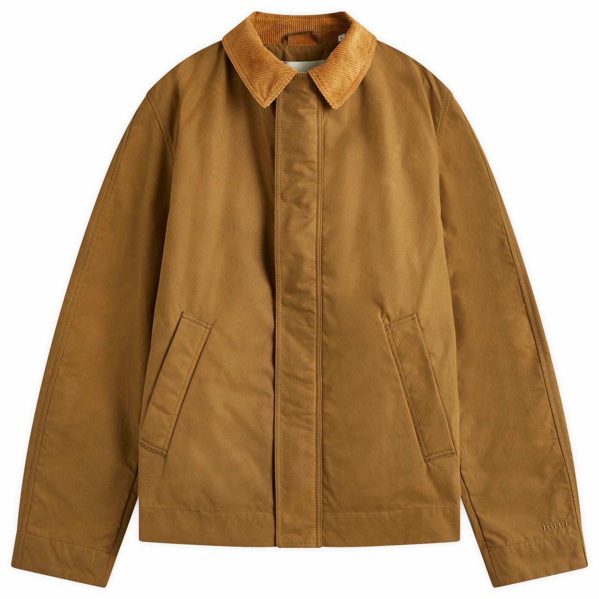 Foret Men's Row Oilskin Jacket in Army Foret