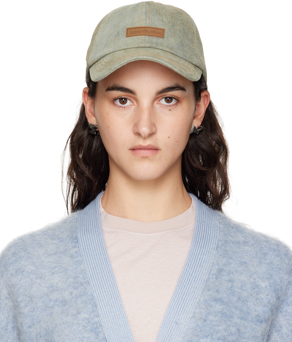Acne Studios Blue Patch Cap Acne Studios
