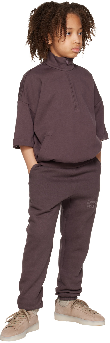 Essentials Kids Purple Half-Zip Sweatshirt Essentials