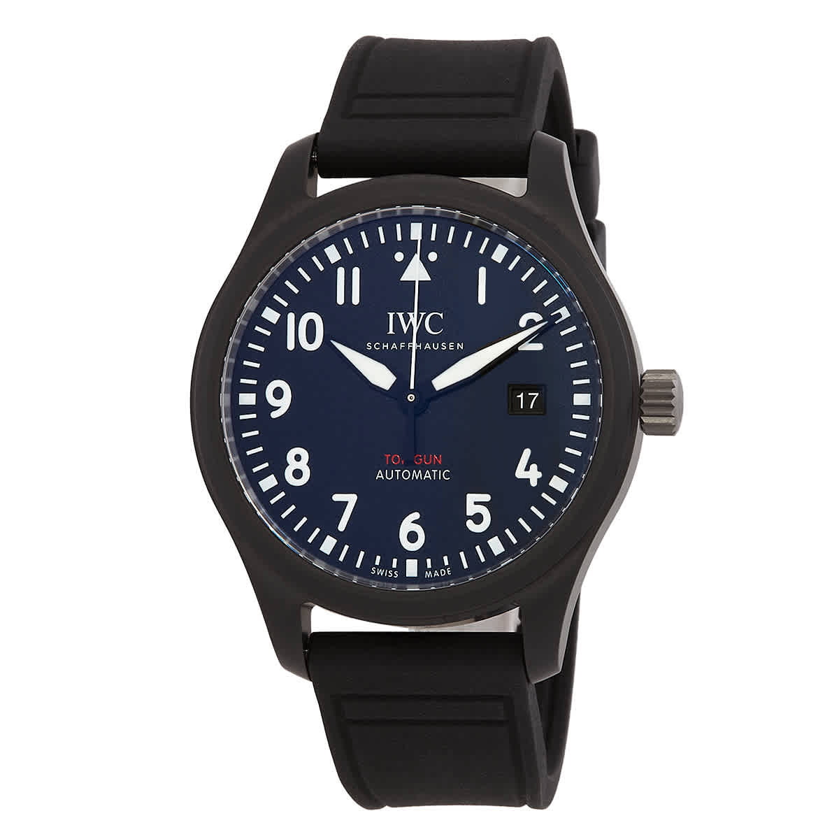 IWC Pilot's Top Gun Automatic Black Dial Mens Watch IW326906 IWC