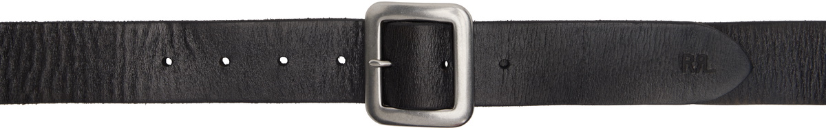 RRL Black Leather Belt RRL