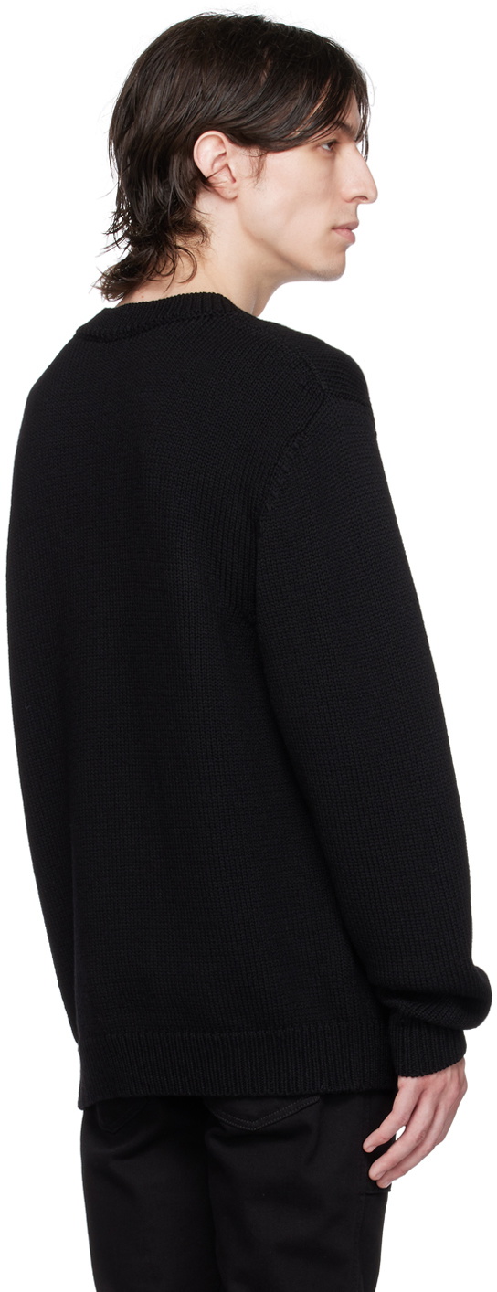 Balmain Black Jacquard Sweater Balmain