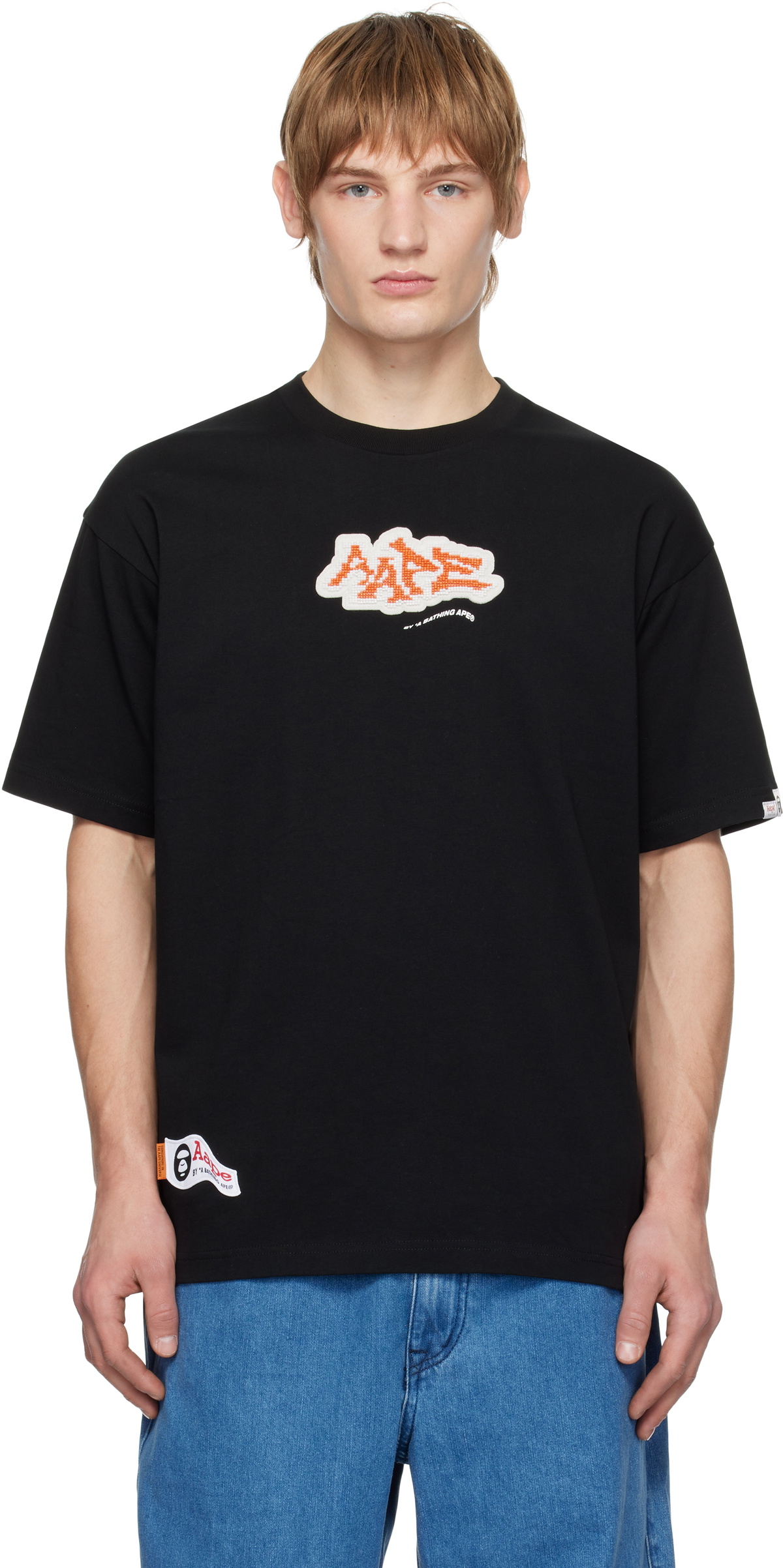 AAPE by A Bathing Ape Black Fancy Main T-shirt AAPE by A Bathing Ape