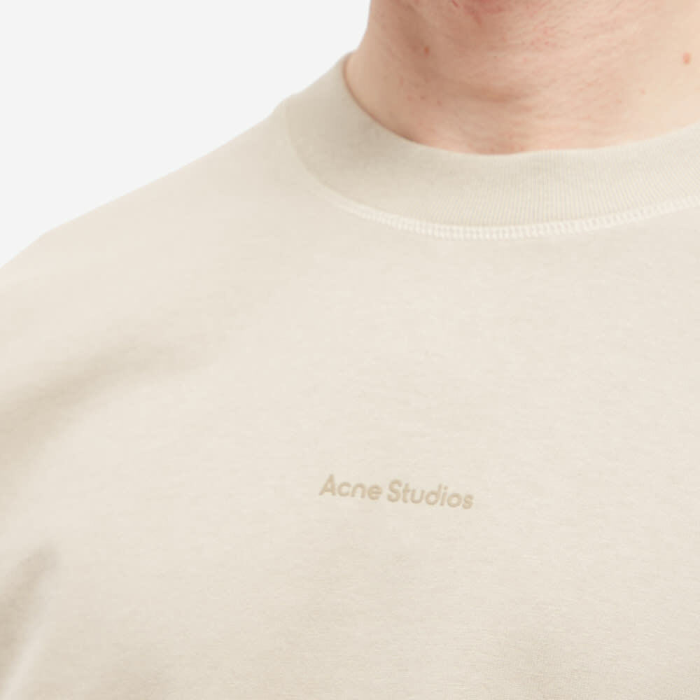 Acne Studios Men's Long Sleeve Erwin Stamp T-Shirt in Oyster Grey Acne ...