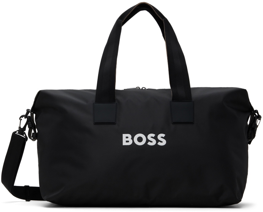 BOSS Black Contrast-Logo Holdall Duffle Bag BOSS