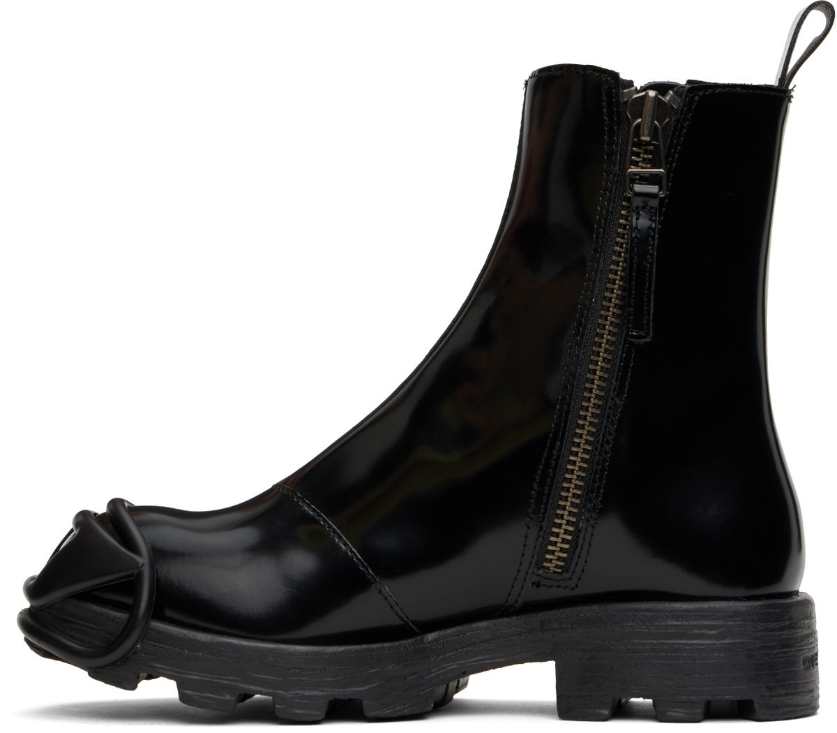 Diesel Black D-Hammer Bt Zip D Boots Diesel