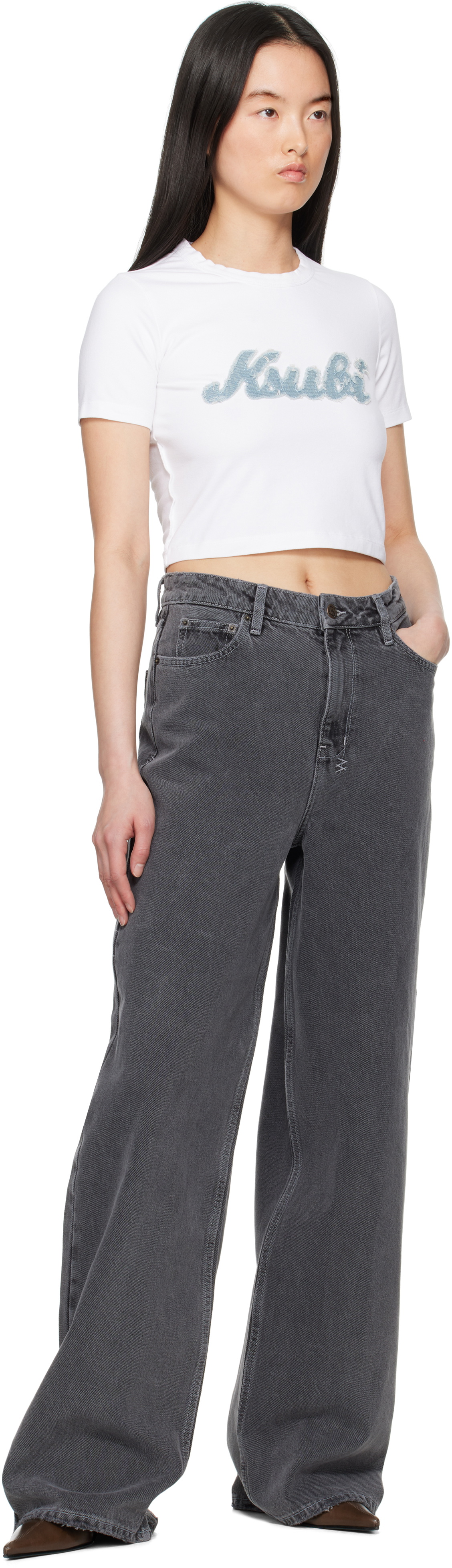 Ksubi Gray Baggy Jeans Ksubi