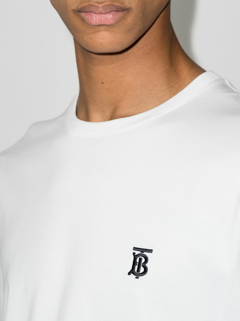 Burberry White Monogram Logo T-Shirt Burberry