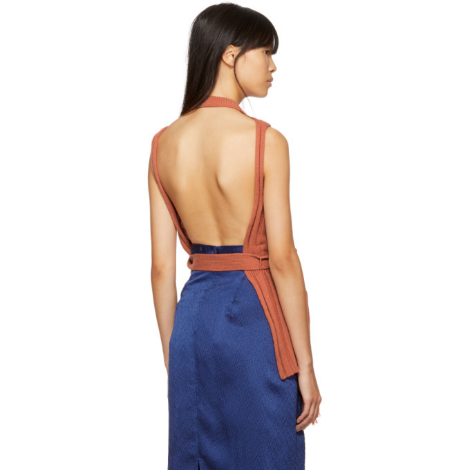 Maison Margiela Orange Gauge 5 Backless Pullover Maison Margiela