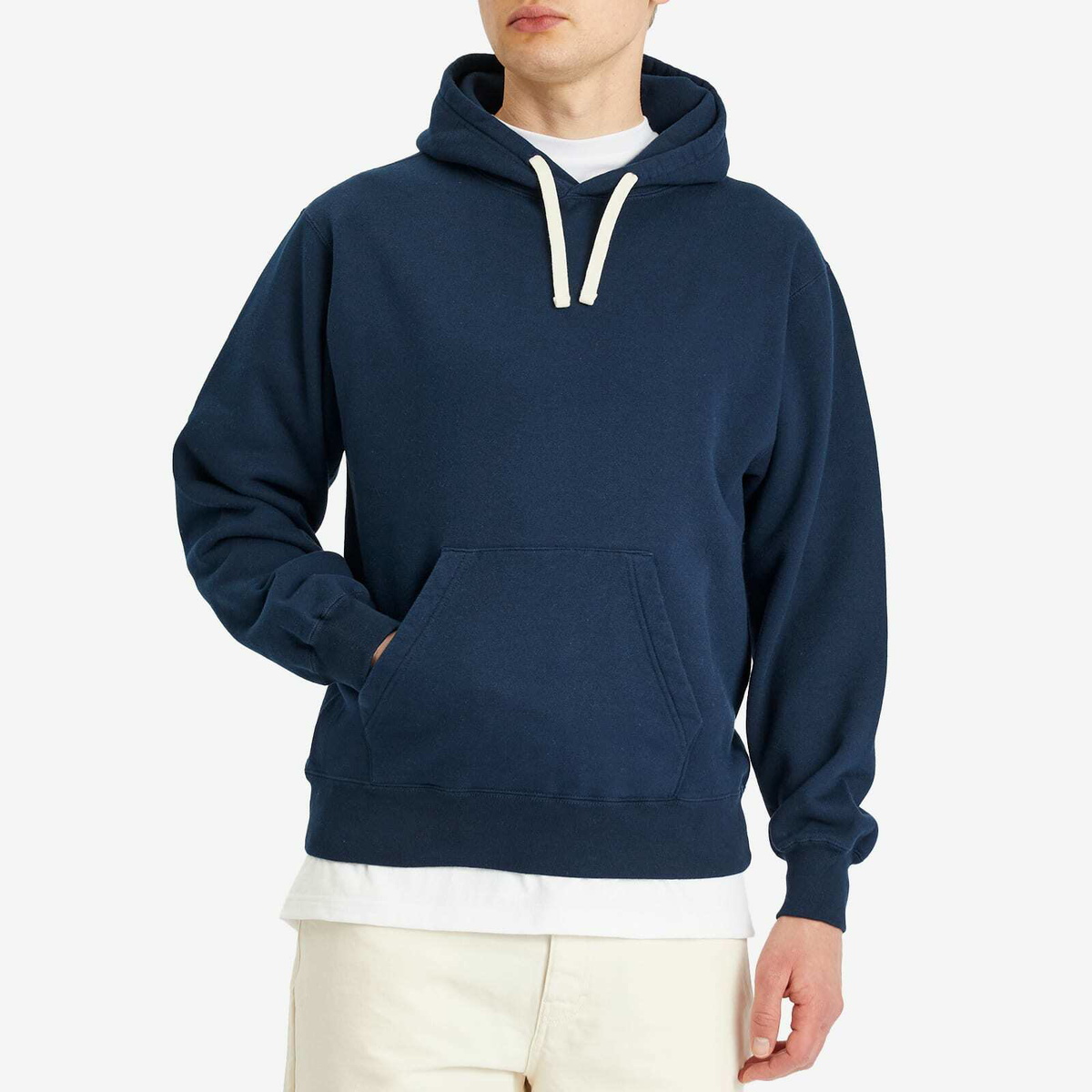 Beams Plus Men's Pullover Hoodie in Navy Beams Plus