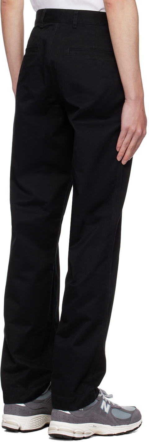 Reigning Champ Black Cotton Chino Ivy Trousers Reigning Champ