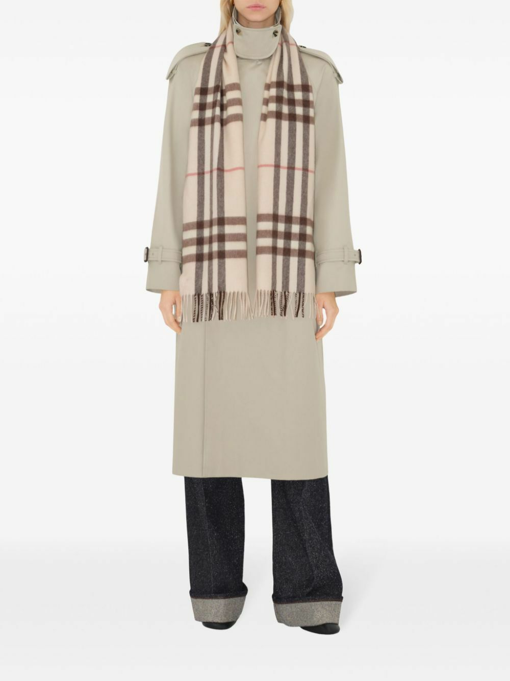 Burberry Check Cashmere Scarf Burberry